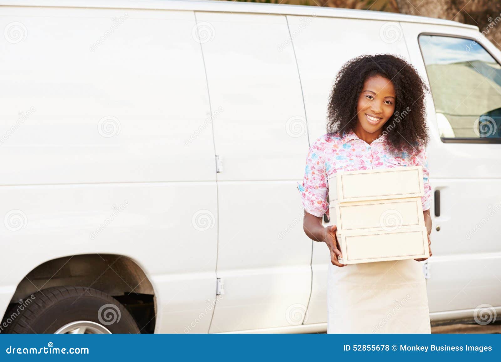 Mailman Walking Along Street Delivering Letters Stock Photo - Image of ...