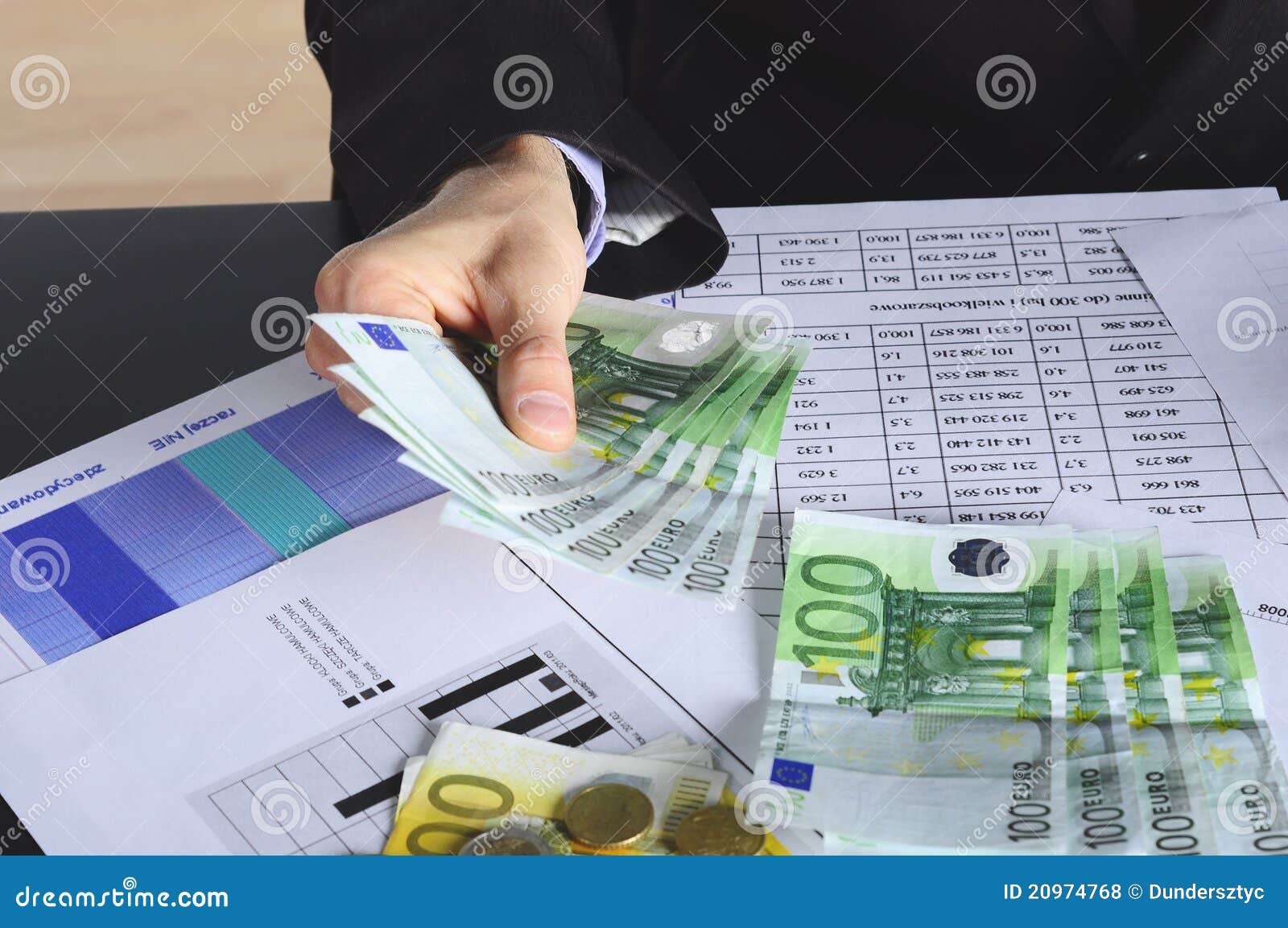 Main avec de l'argent photo stock. Image du homme, finances - 20974768