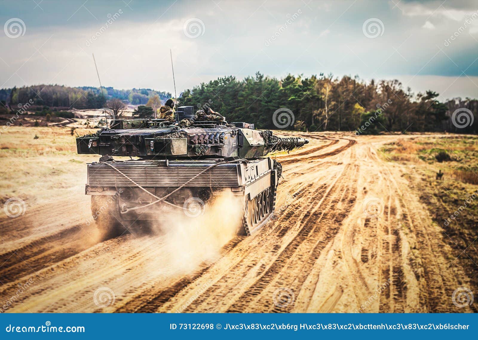 Main battle tank stock photo. Image of power, field, camouflage - 73122698