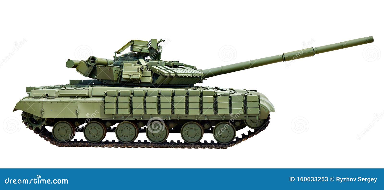 Main Battle Tank Isolated White Stock Image - Image of armoured, attack ...