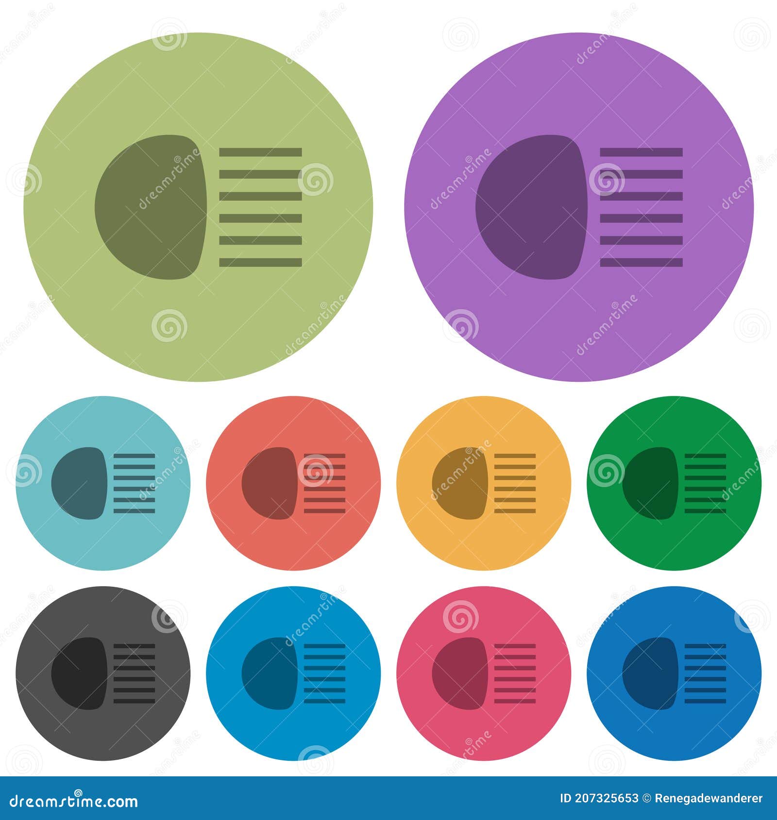 Main Beam Headlights Indicator Color Darker Flat Icons Stock Vector ...