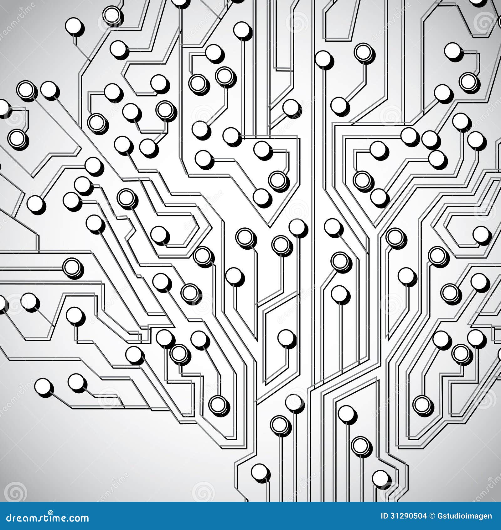 Main board white stock vector. Illustration of graphic - 31290504