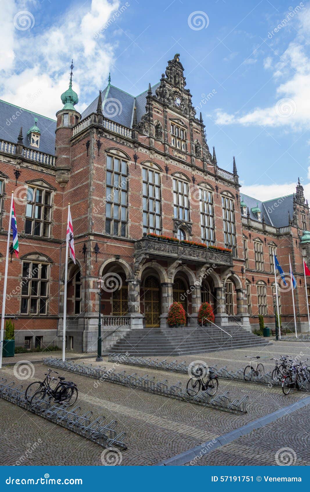 Main Building of the Groningen University Stock Image - Image of dutch ...