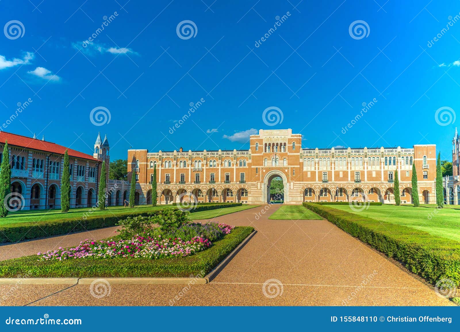 Rice University, Houston, Texas Stock Photo - Image of flower ...