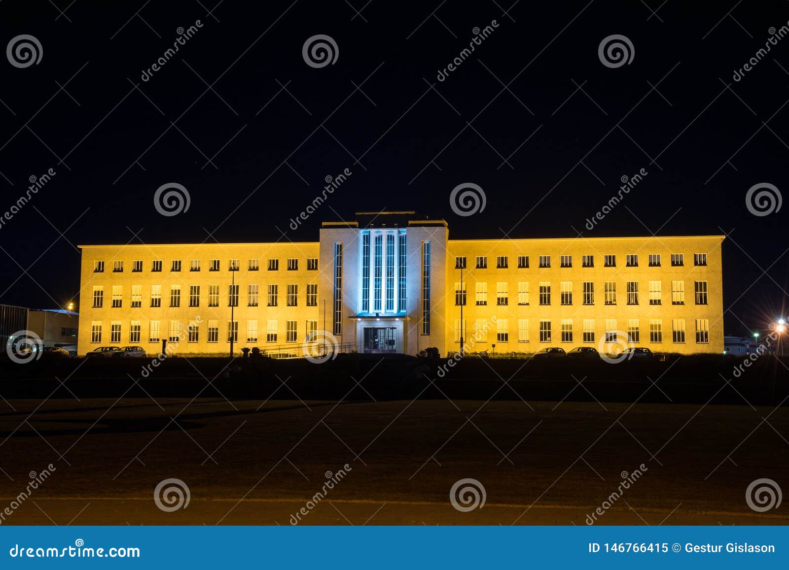 The Main Building of University of Iceland Stock Image - Image of ...