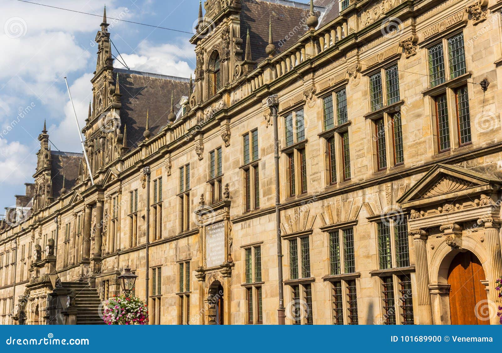 Main Building of the University of Leiden Stock Photo - Image of blue ...