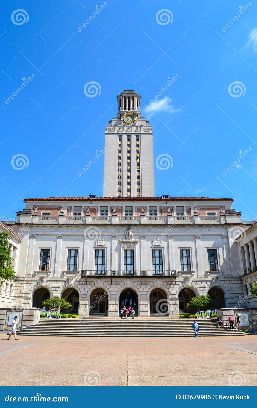 Main Building UT Tower at University of Texas Austin College Campus ...