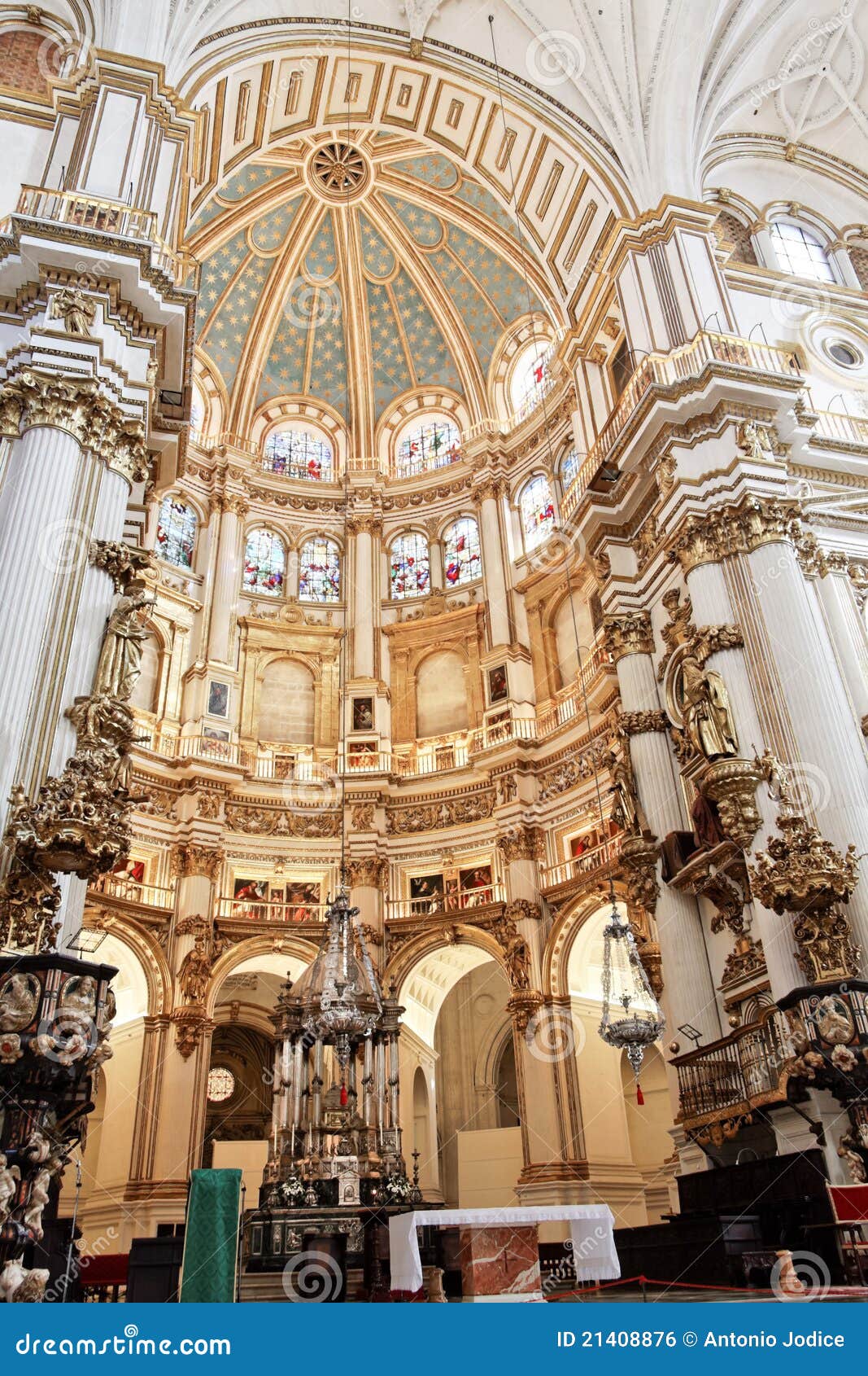 Main Cathedral Altar in Granada, Spain Editorial Photo - Image of ...