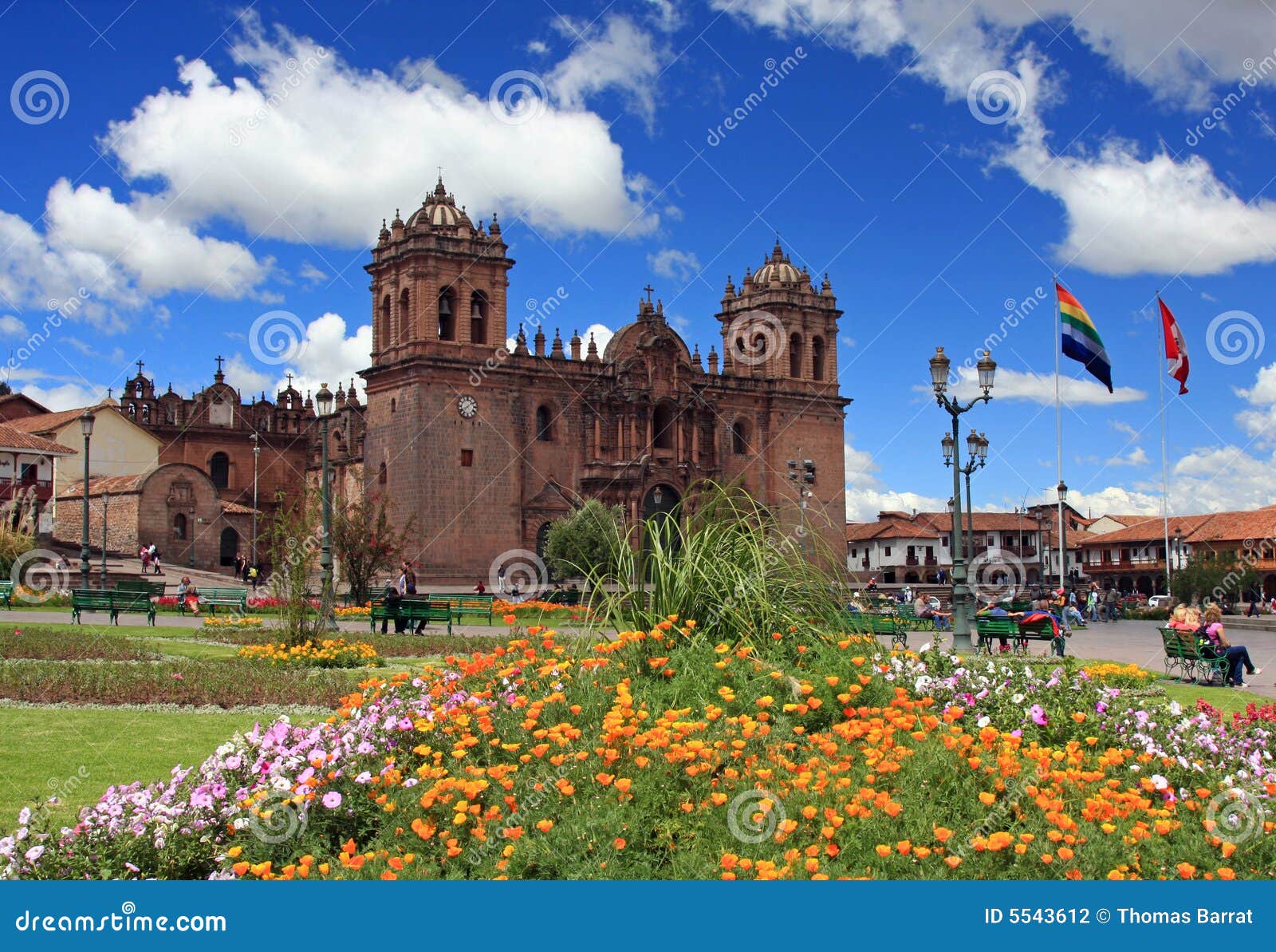 Cusco, Peru Indigenous Ambulant Woman Sitting On The Ground And Selling ...