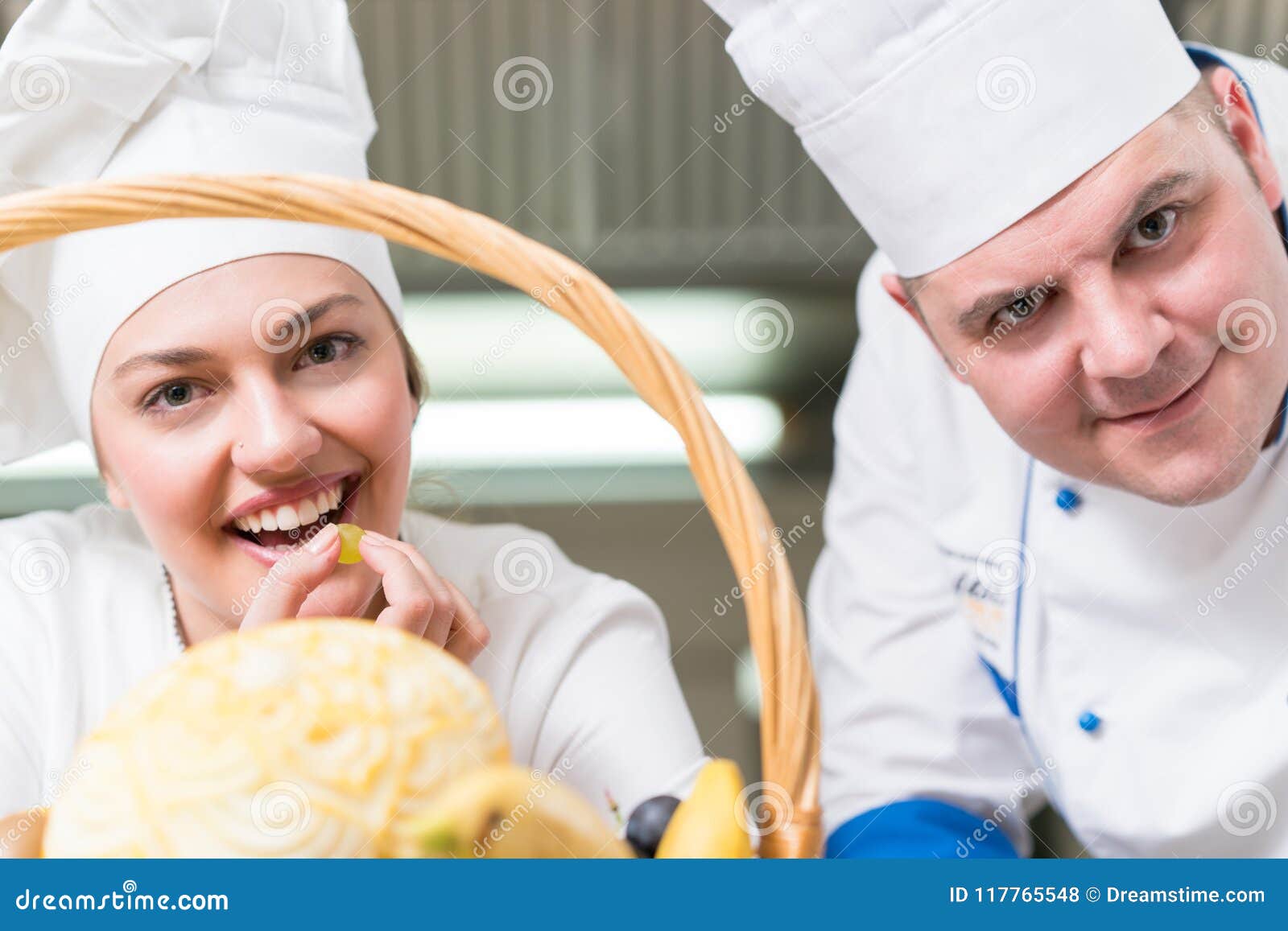 Main Chef and His Beautifull Assistent Posing Stock Photo - Image of ...