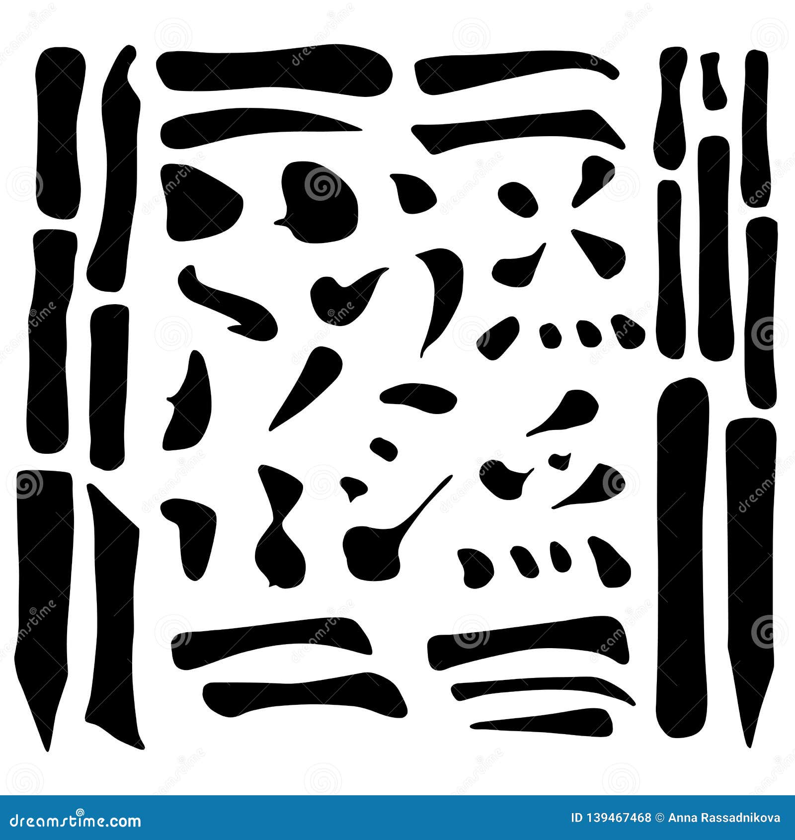 Main Chinese Hieroglyphs Calligraphy Graphic Symbol Colored Element ...