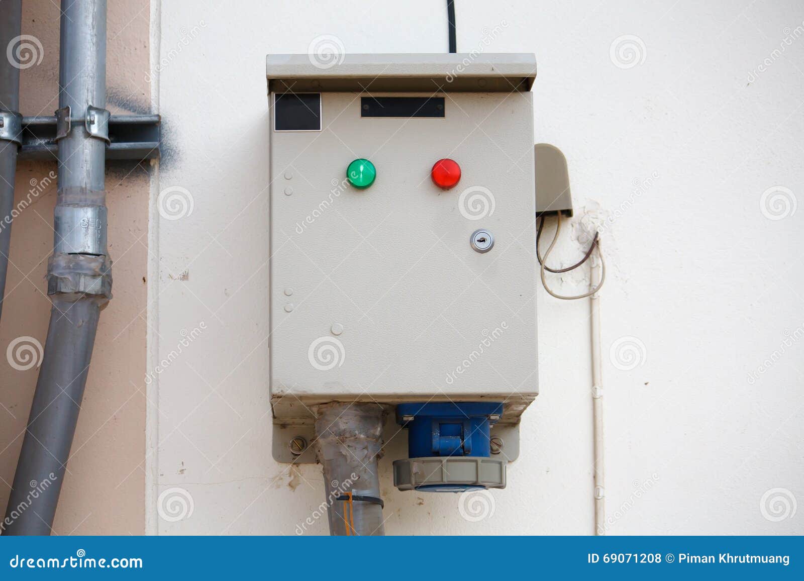 Main circuit box breaker stock photo. Image of metal - 69071208