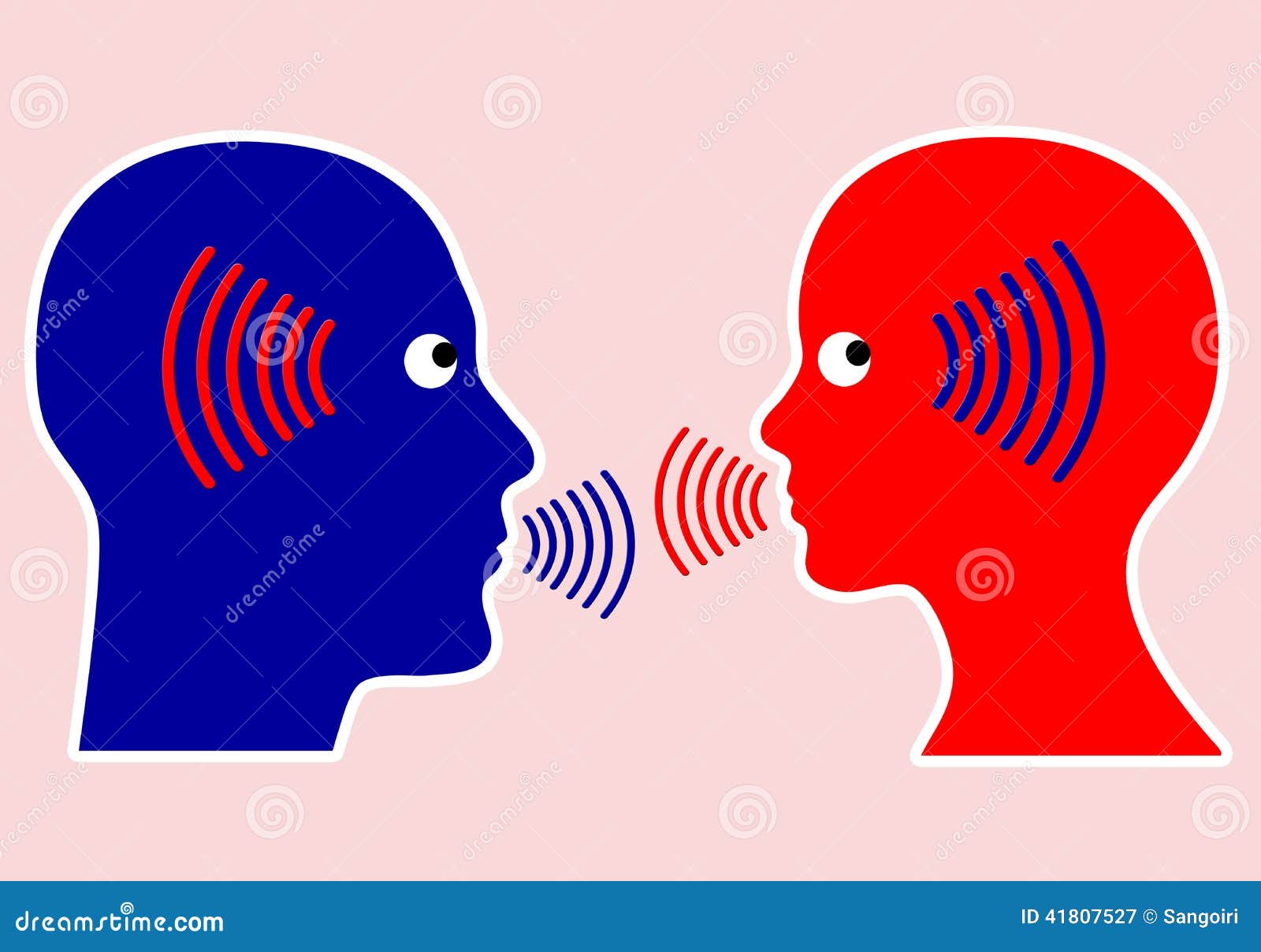 The Main Concept of Communication Stock Illustration - Illustration of ...
