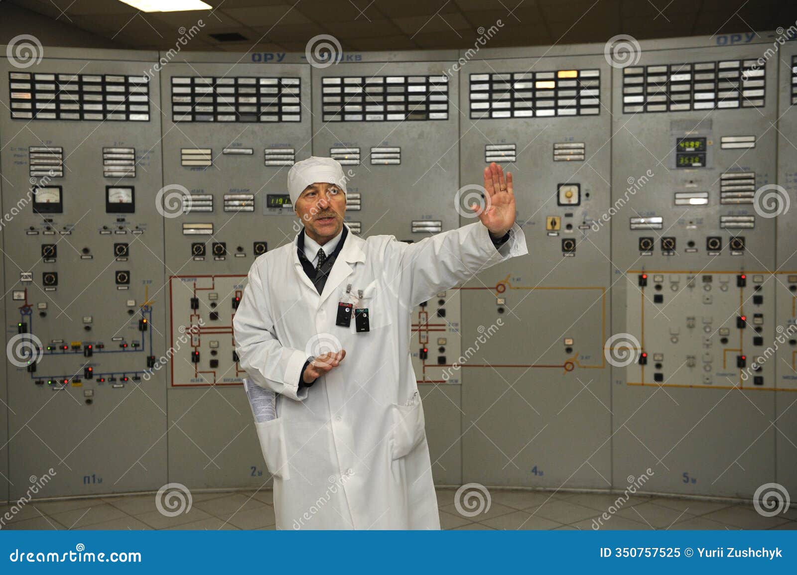Main Control Board In A Control Operations Room Of The Reactor Of The Chernobyl Nuclear Power ...