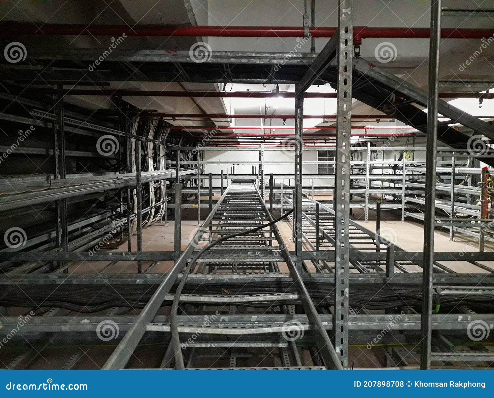 Cable Ladder With Electric Wires Royalty-Free Stock Photo ...