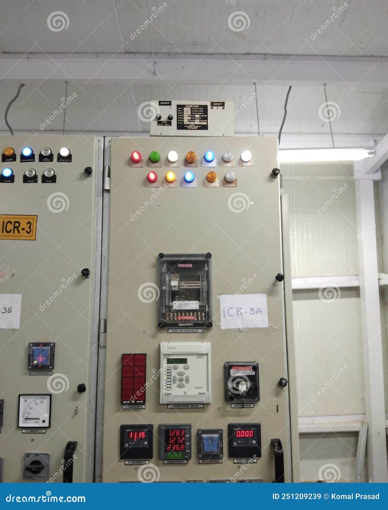 Main Control Room Feeder Panel Stock Image - Image of signage ...
