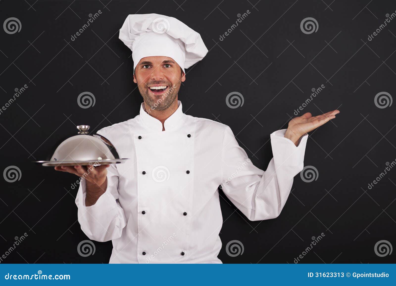 Main course stock image. Image of pointing, chefs, chef - 31623313