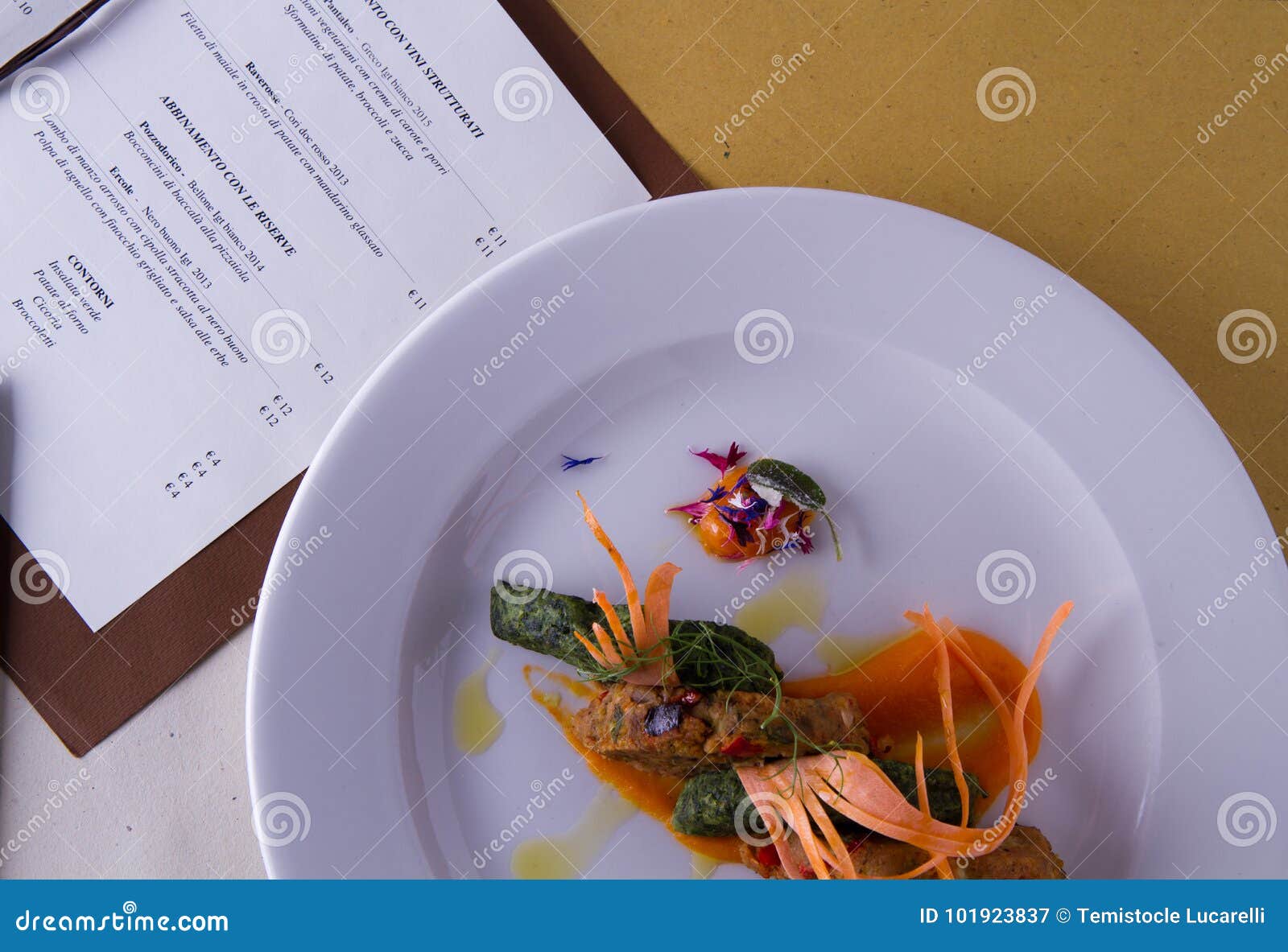 Main Course in Gourmet Style Stock Image - Image of diet, carrot: 101923837