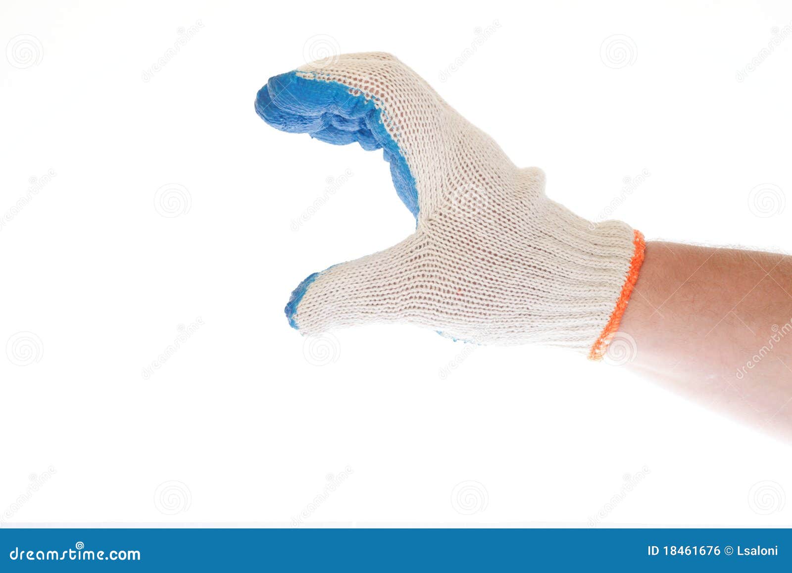 Main dans le gant photo stock. Image du gant, pouces - 18461676