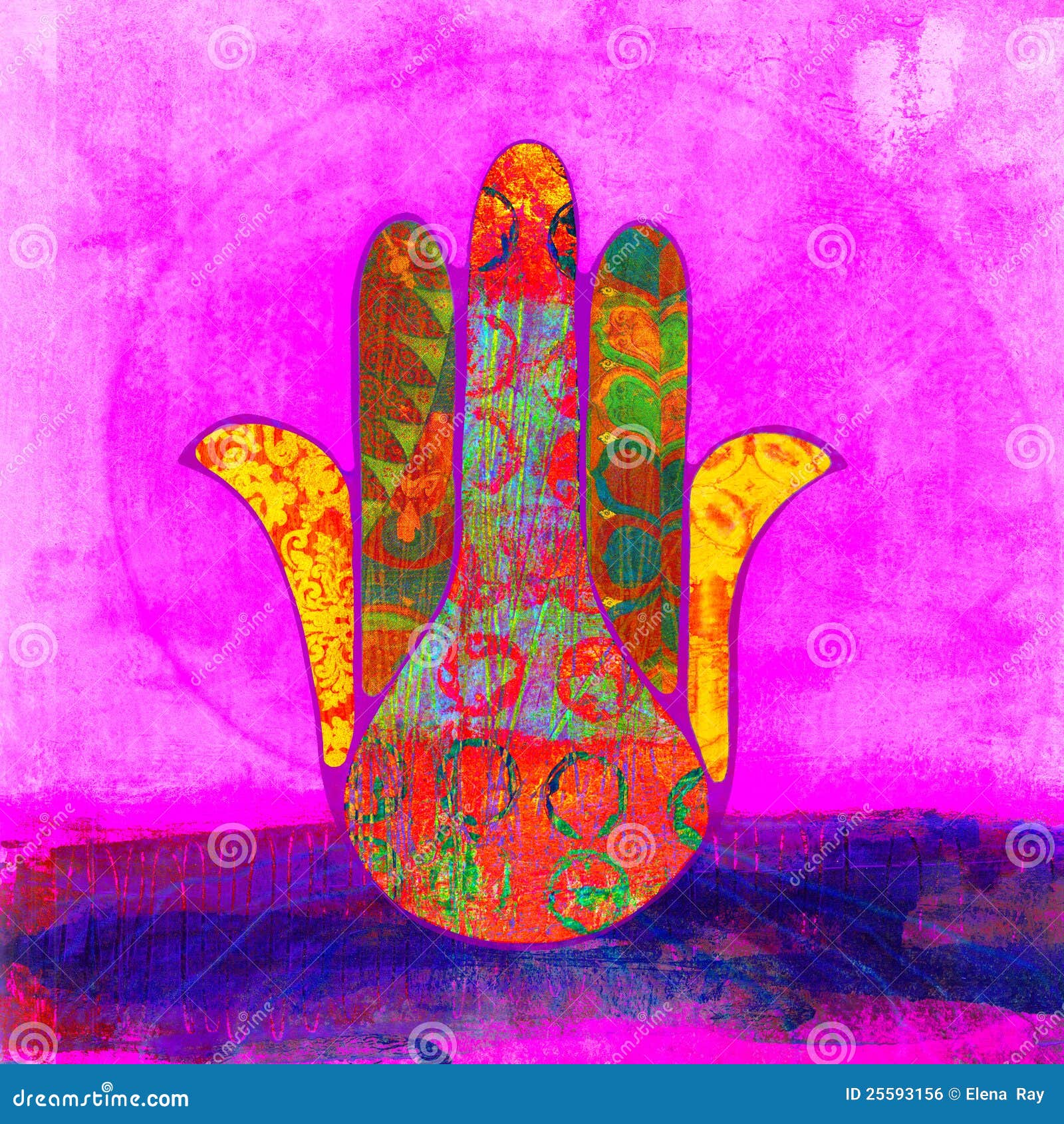 Main de Fatima illustration stock. Illustration du sûr - 25593156