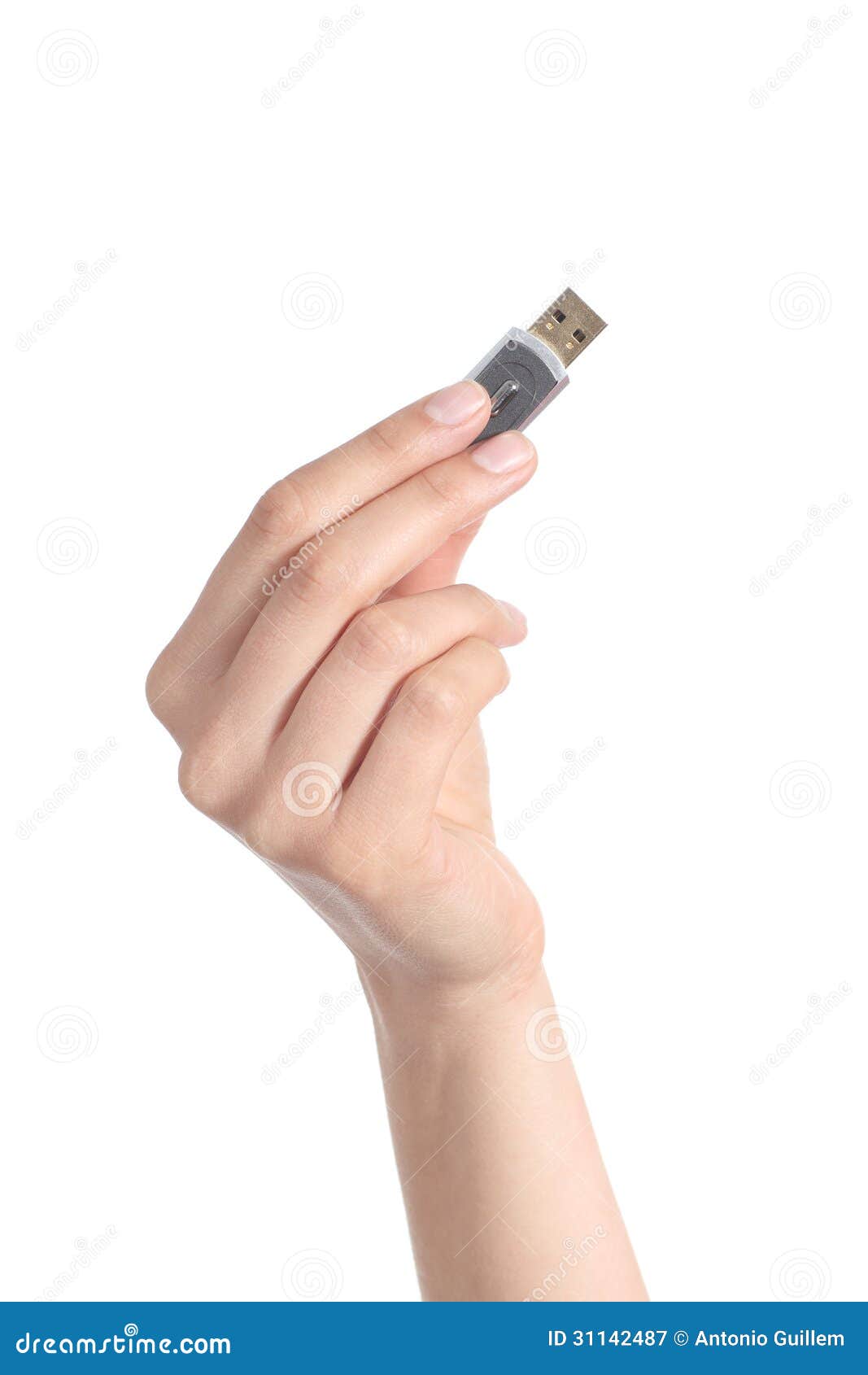 Main De Femme Montrant Une Commande De Stylo Image stock - Image du ...