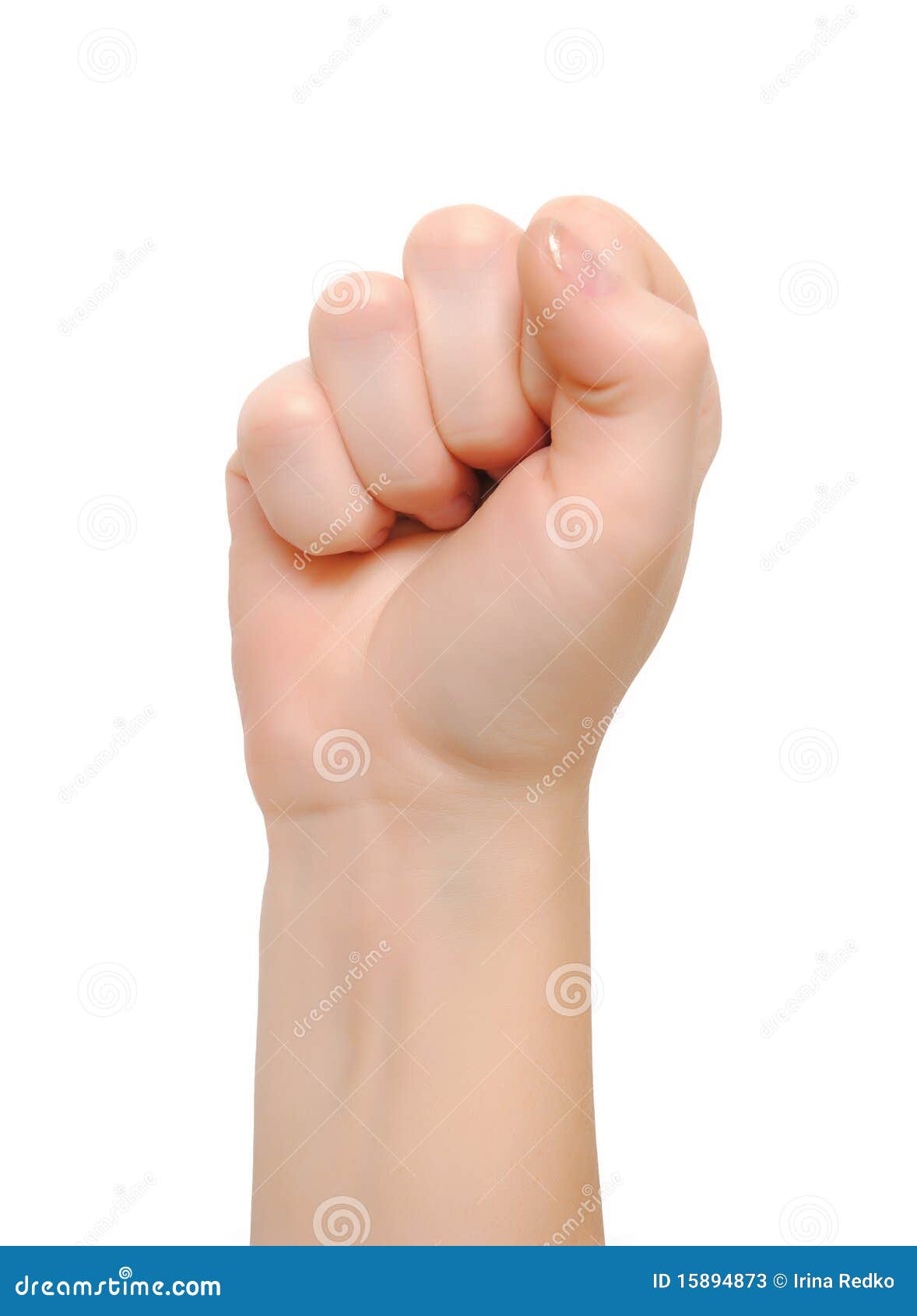 Main de poing image stock. Image du poing, caucasien - 15894873
