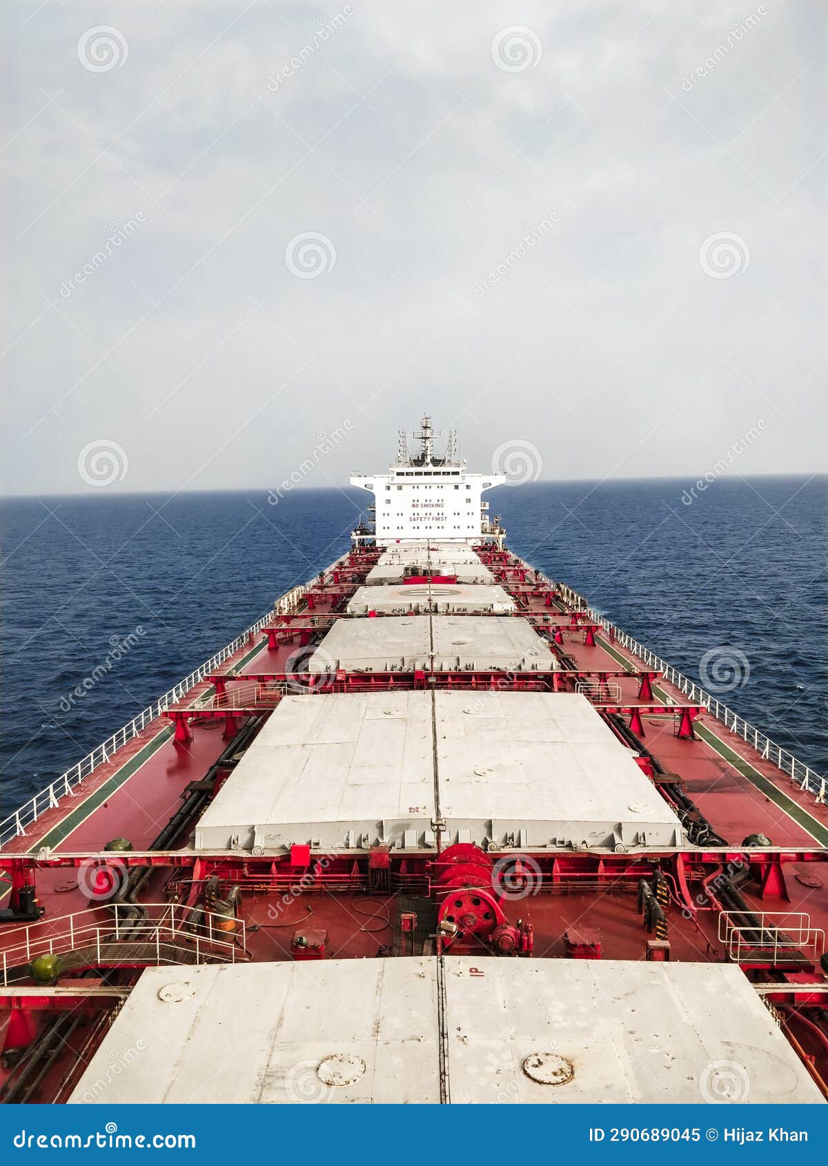 Main Deck View of a New Bulk Carrier Ship Which is on Enroute Stock ...