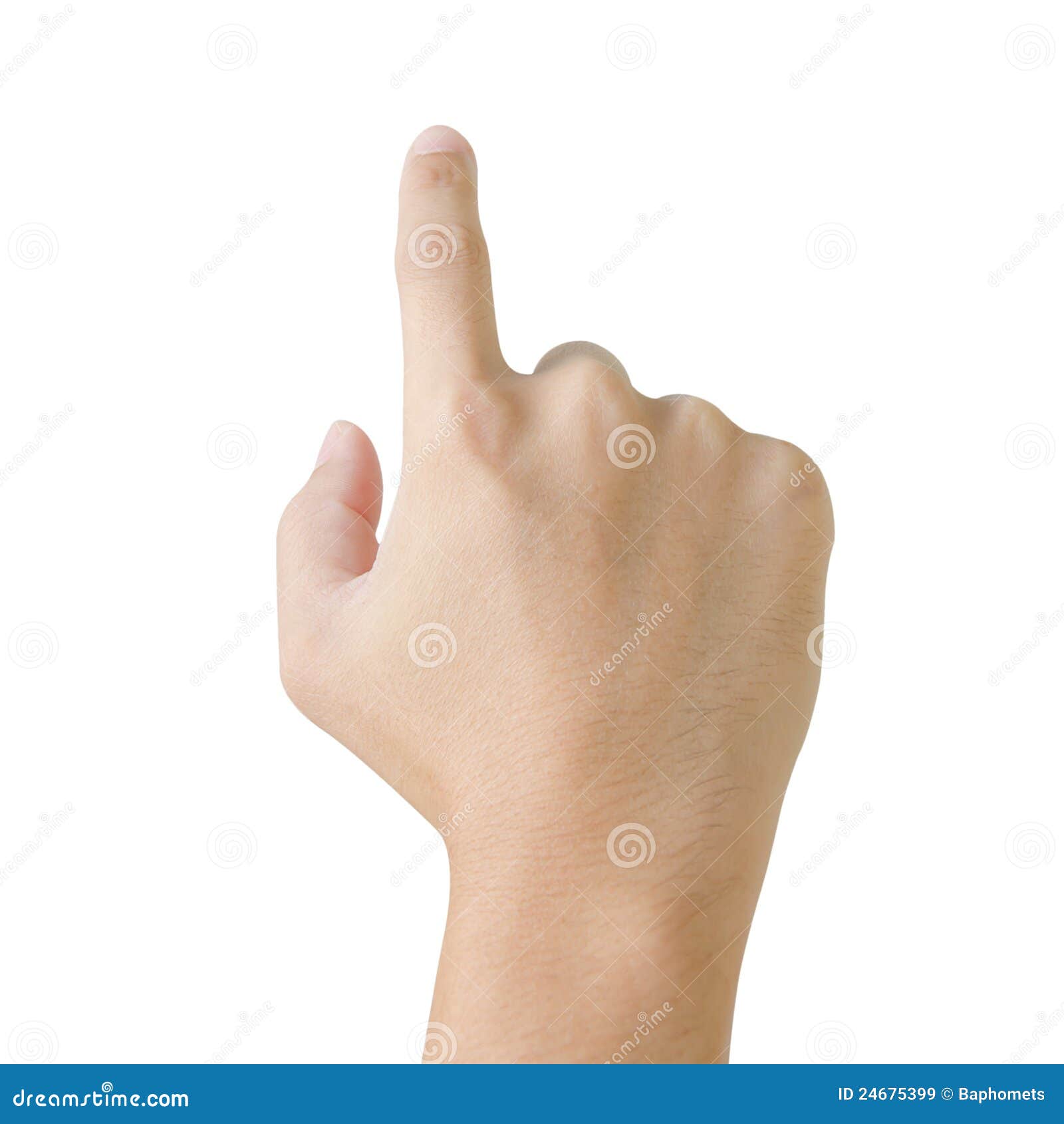 Main Dirigeant Appuyer Ou Toucher Image stock - Image du choix, humain ...