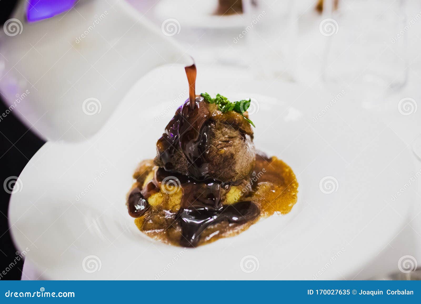 Main Dish during an Event or Wedding Stock Image - Image of healthy ...