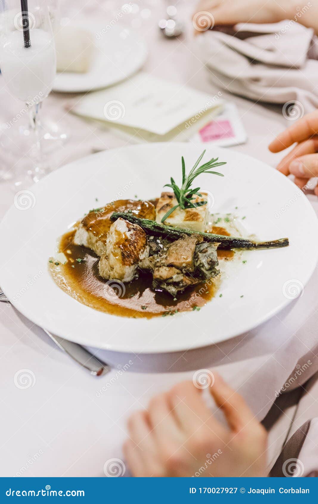 Main Dish during an Event or Wedding Stock Image - Image of platter ...