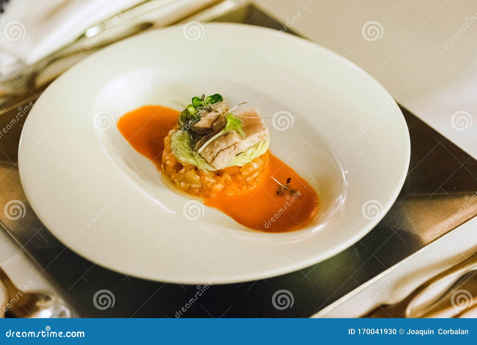 Main Dish during an Event or Wedding Stock Photo - Image of gourmet ...