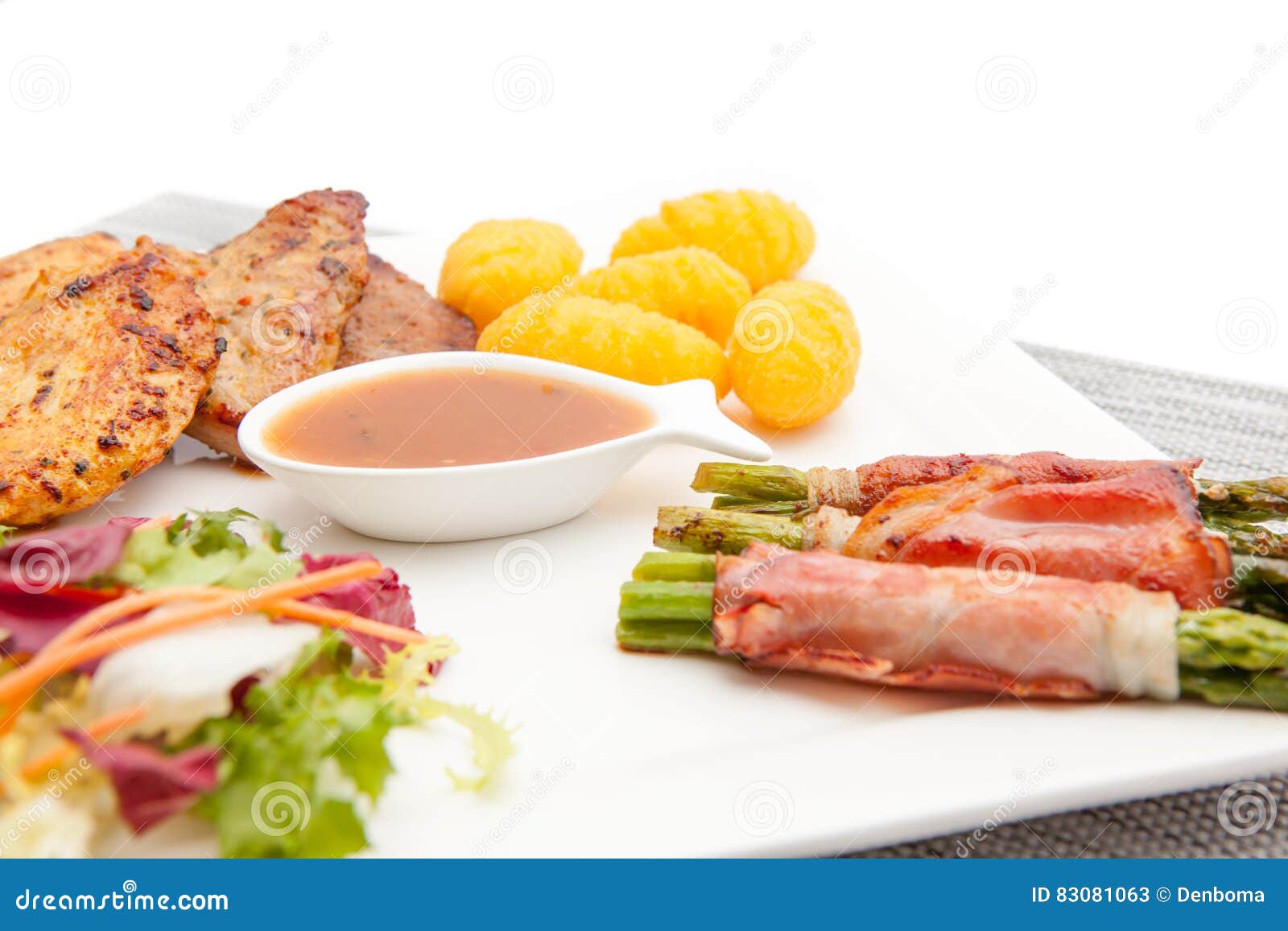 Main dish with meat stock image. Image of dinner, gourmet - 83081063
