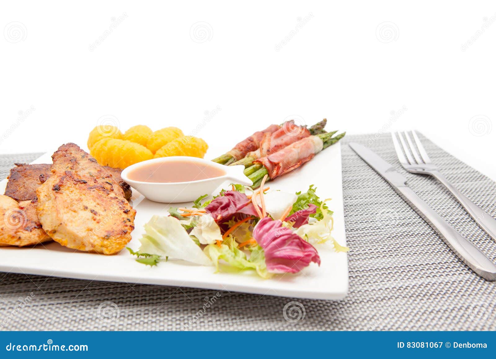 Main dish with meat stock image. Image of roast, pork - 83081067