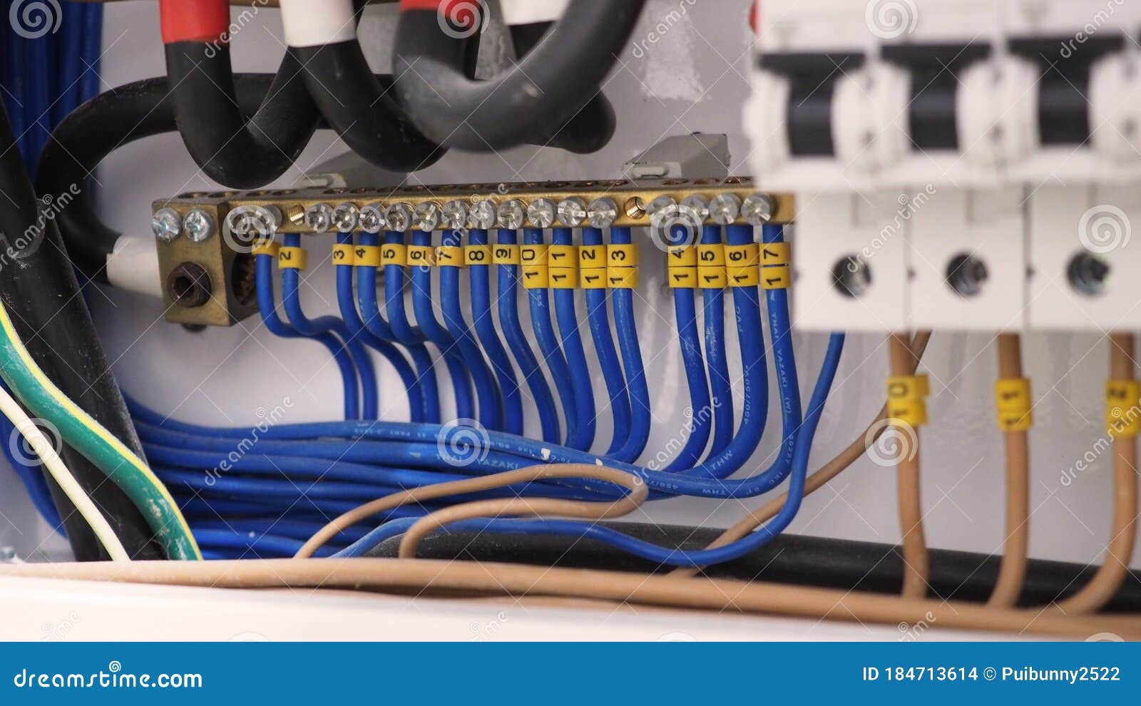 Main Distribution Board, Busbar, Inside, Electric, Cable, Low Voltage ...