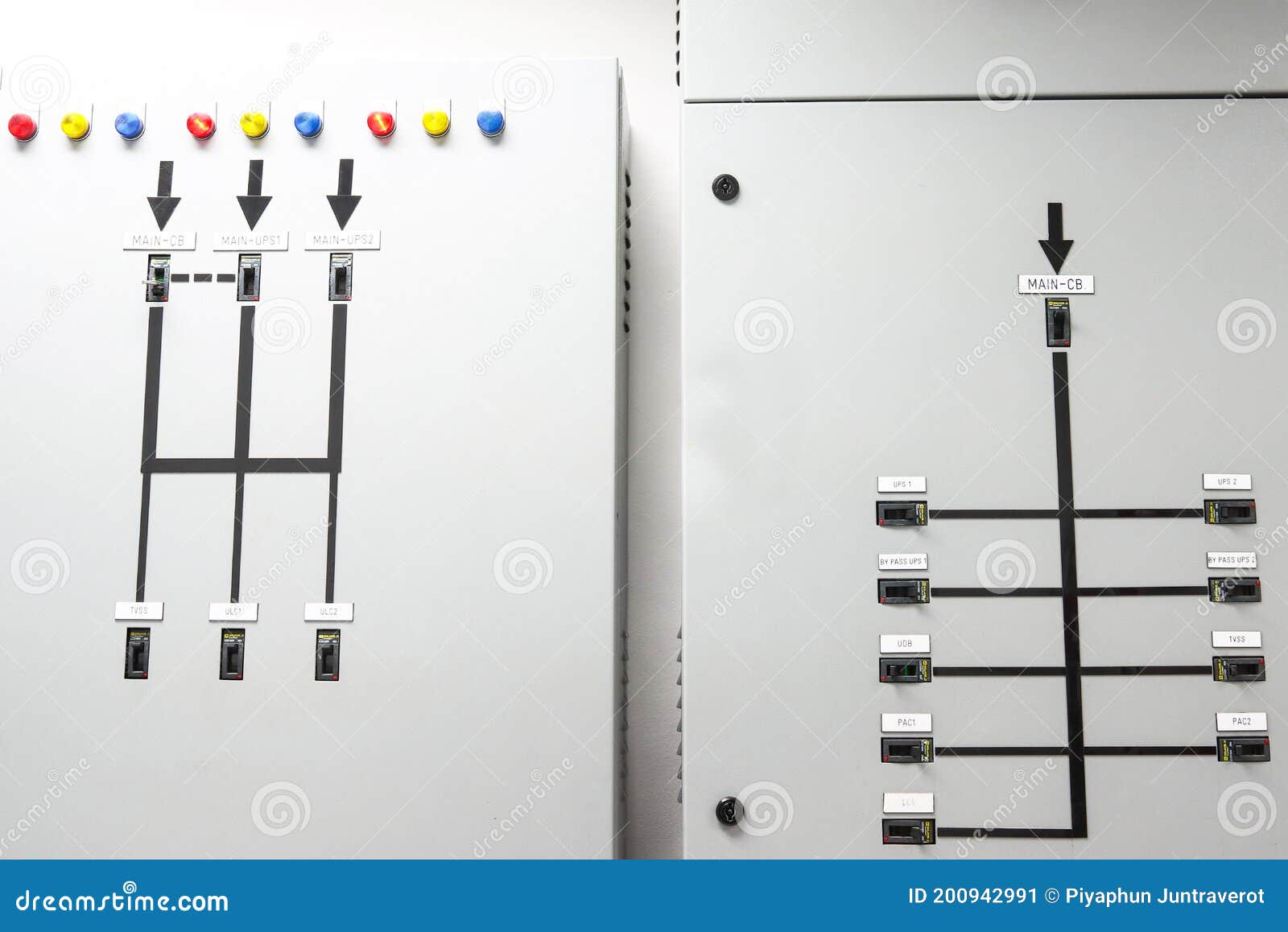 Main Distribution Board Control The Power Failure From The Building ...