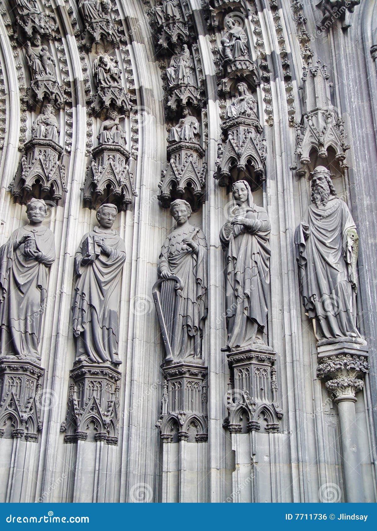 Main Door, Cologne Cathedral, Detail Stock Photo - Image of stonework ...