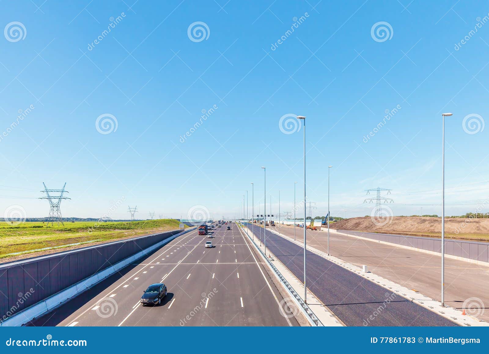 Dutch Highway Exit Sign With Tourist Directions Royalty-Free Stock ...