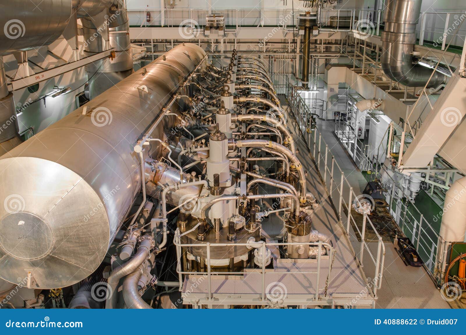 The Main Air Engine On A Submarine. It Is Used To Supply High-pressure ...
