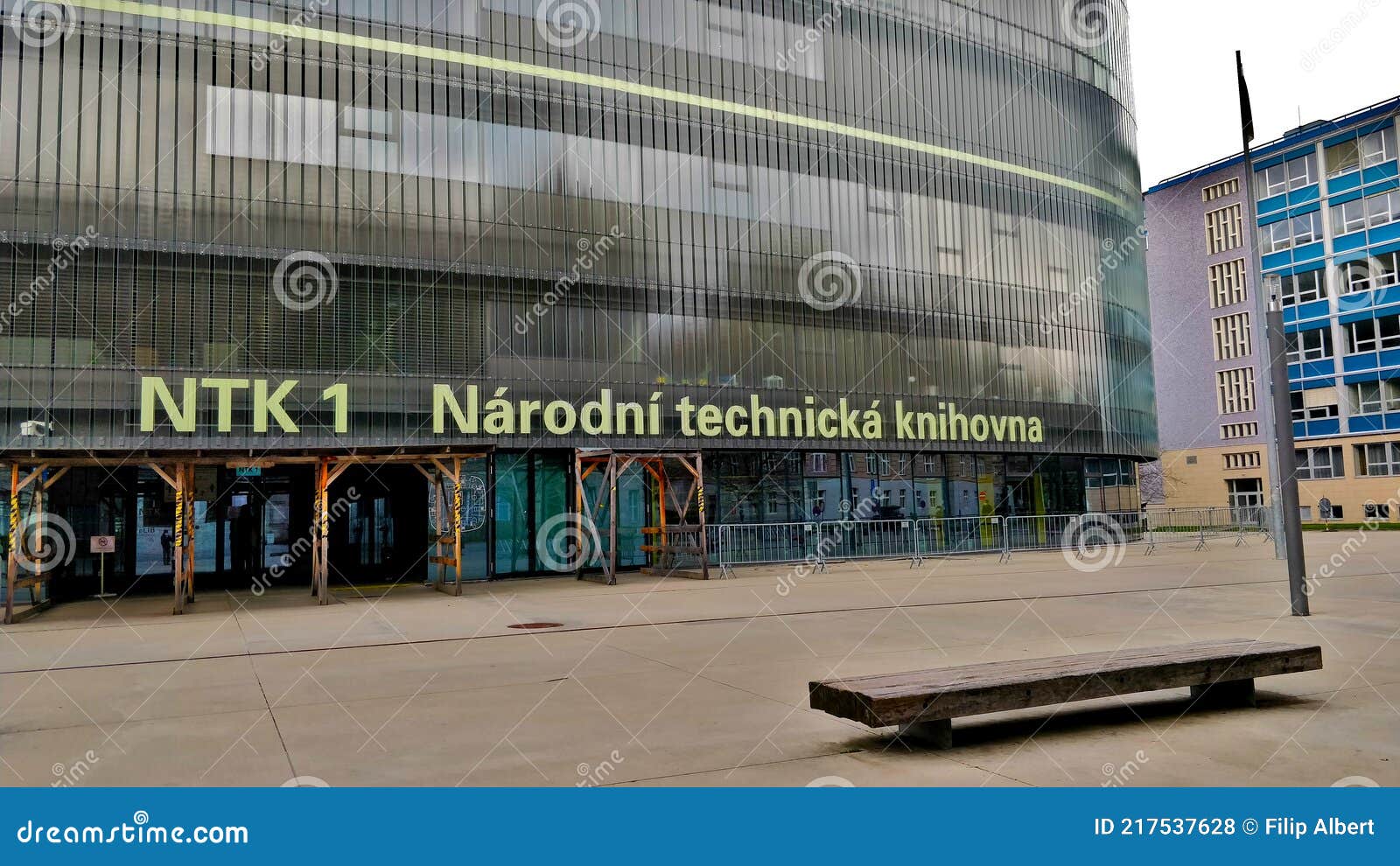 Main Entrance of Czech National Technical Library in Prague Editorial ...