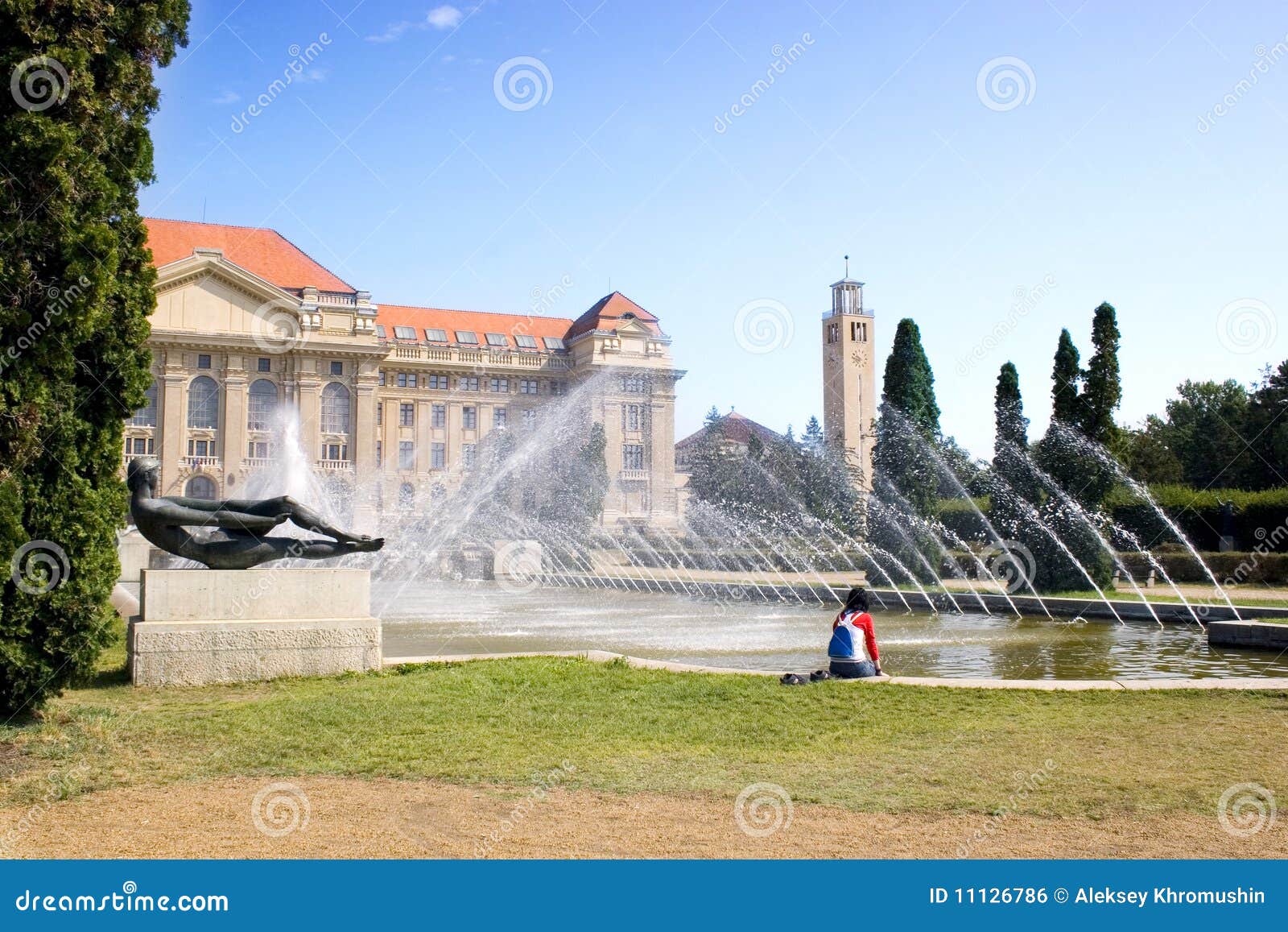 Main Entrance of University Stock Photo - Image of cloud, place: 11126786