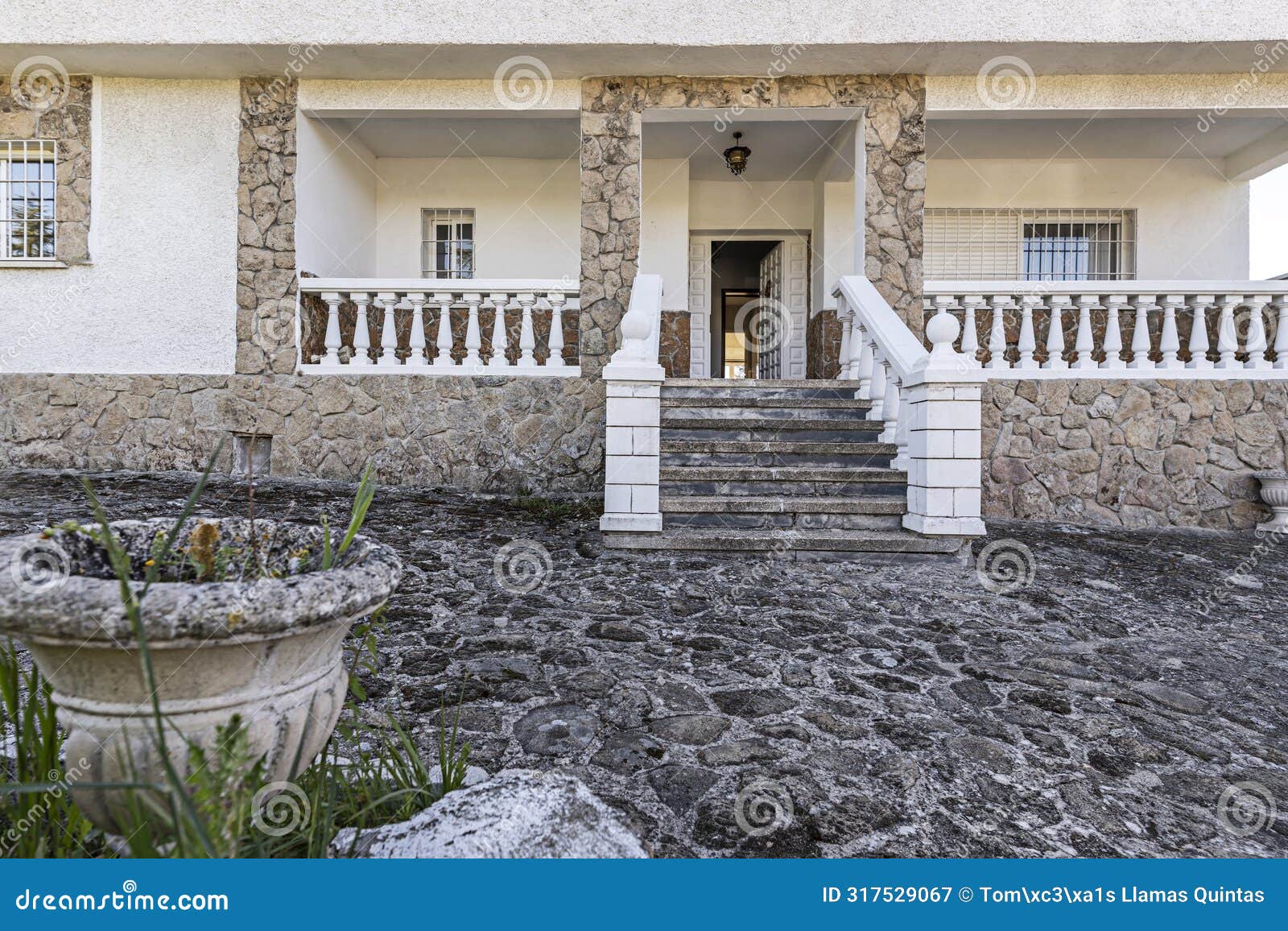 Main Facade of Chalet with Plot with Granite Stone Floors and Access ...
