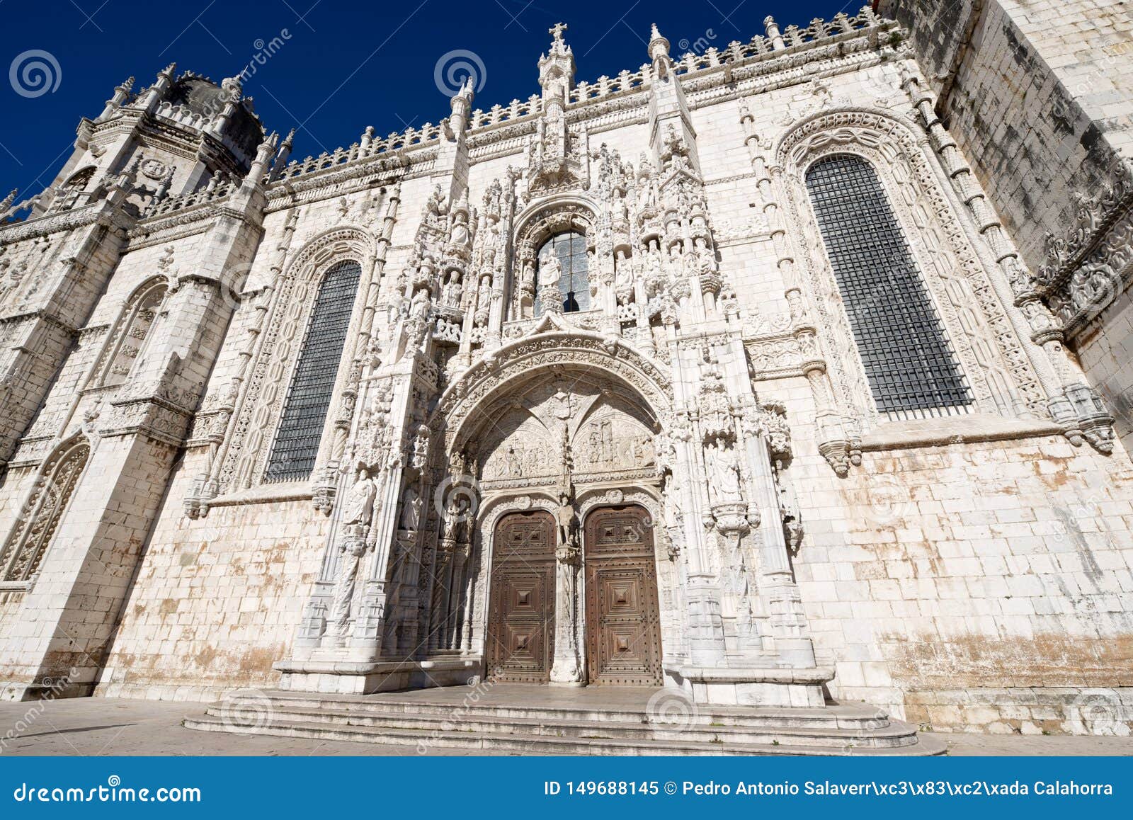 Jeronimos Monastery view stock image. Image of architecture - 149688145