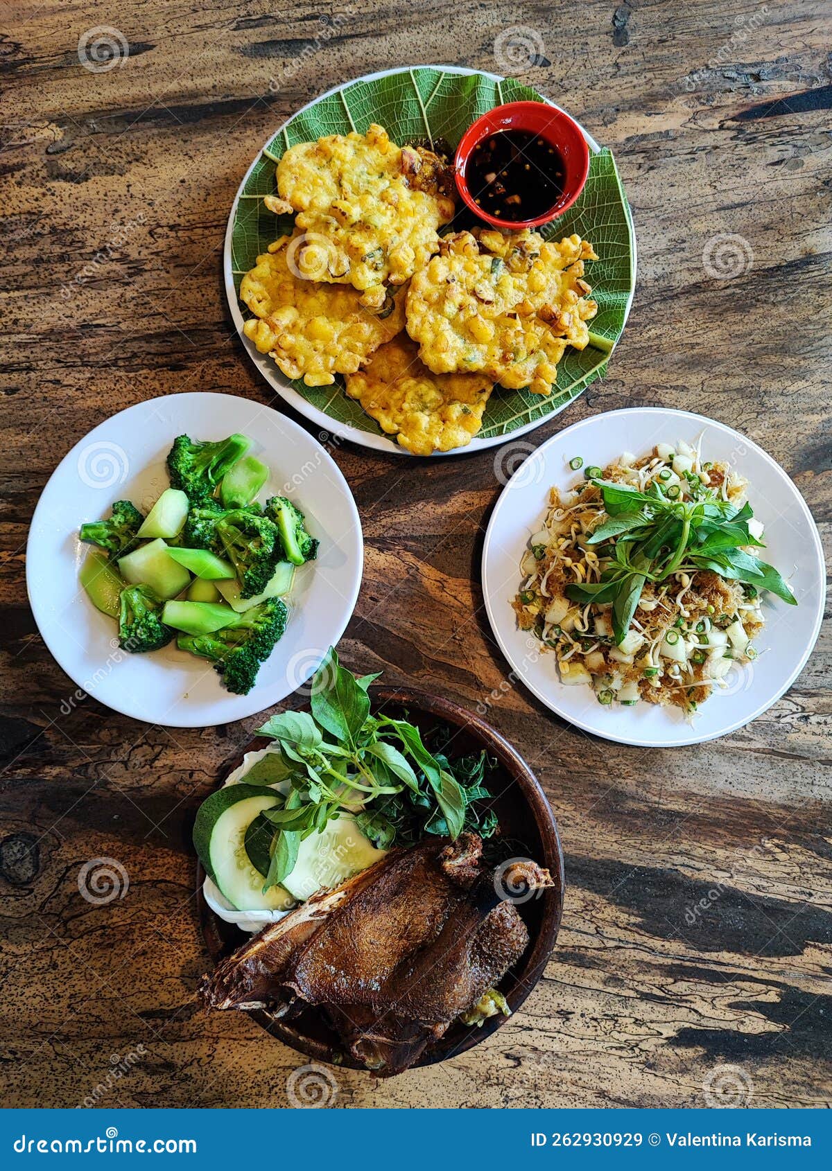 The Main Food Menu is Fried Duck and Vegetables Stock Image - Image of ...