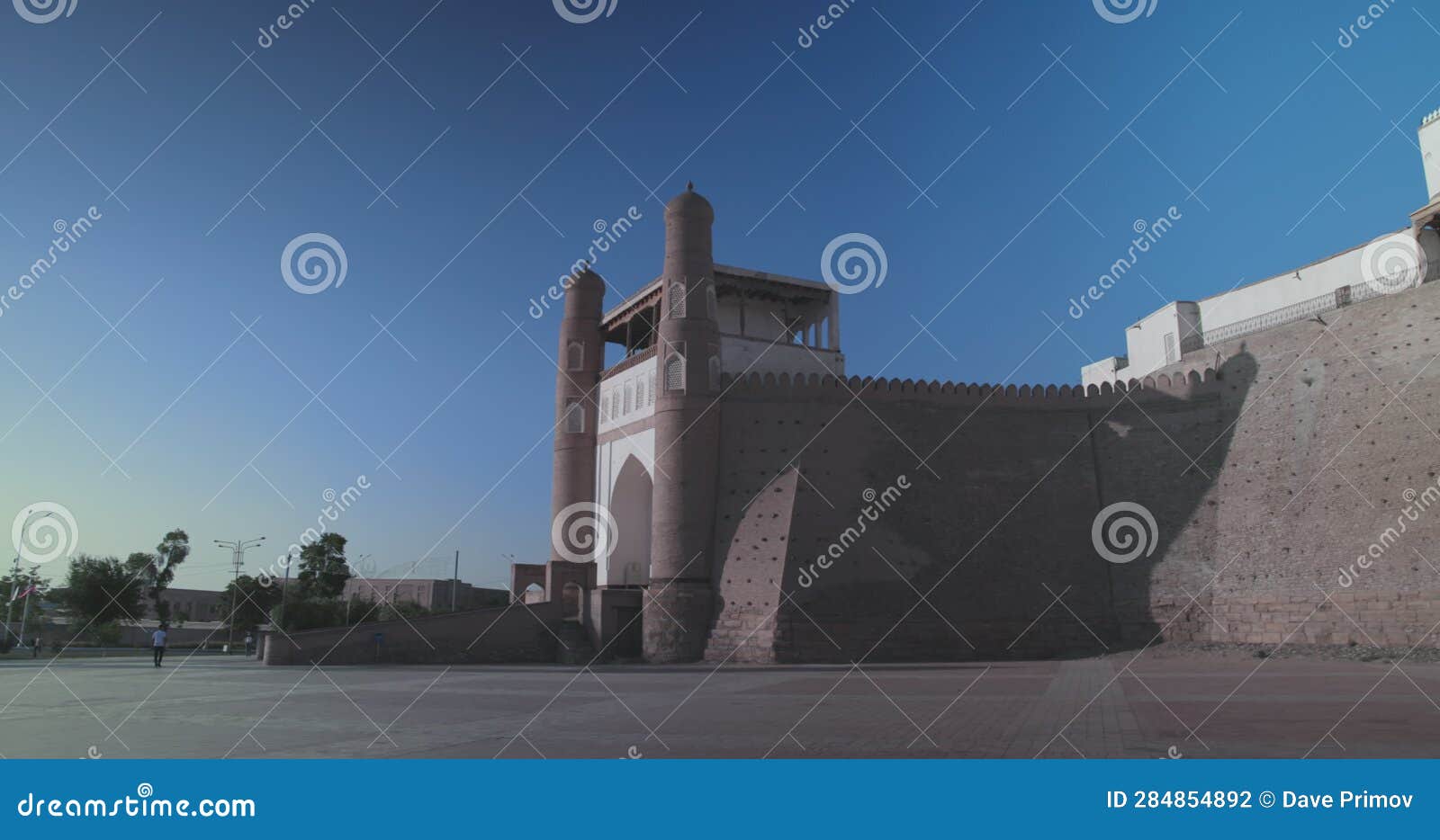 The Main Gate of the Ark Citadel in Bukhara Stock Footage - Video of ...
