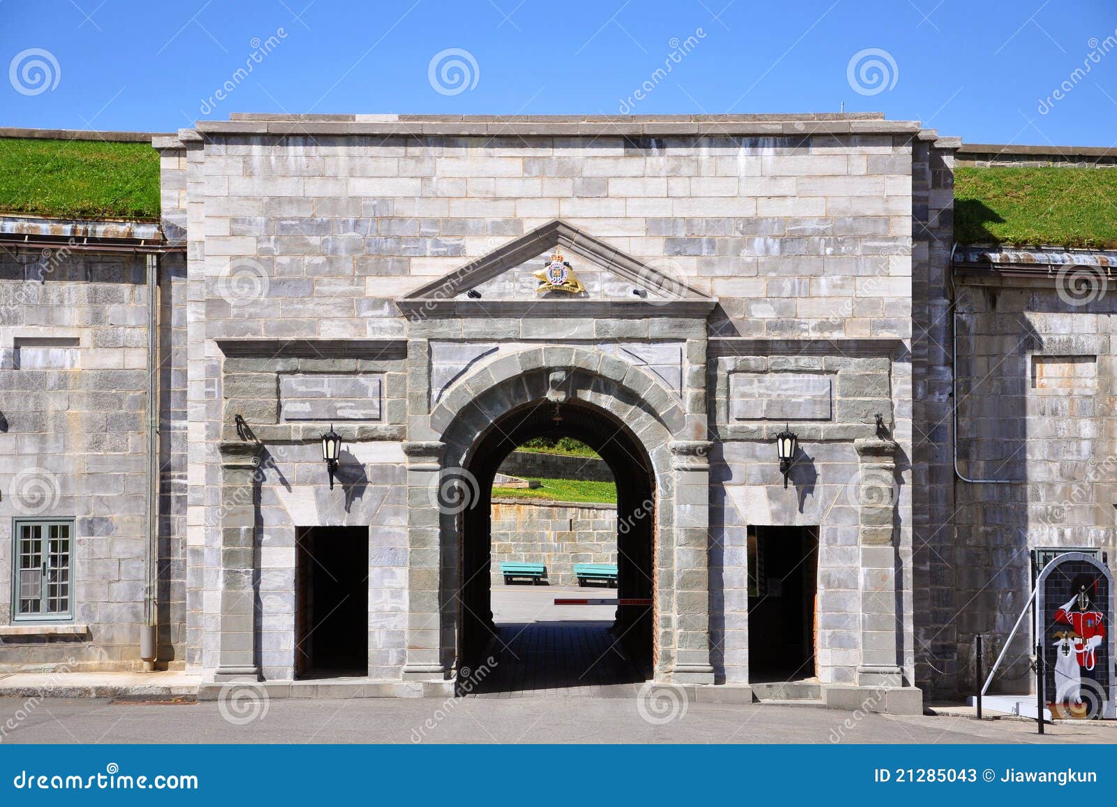 Main Gate of Citadelle of Quebec, Quebec City Stock Image - Image of ...