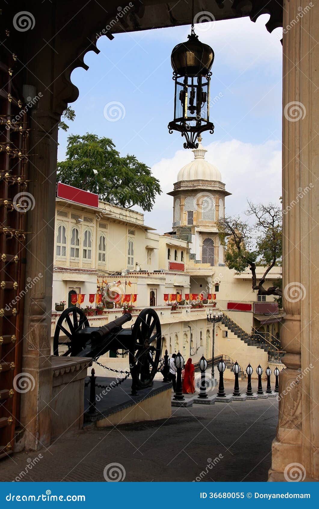 Main Gate of City Palace Complex, Udaipur, India Stock Image - Image of ...