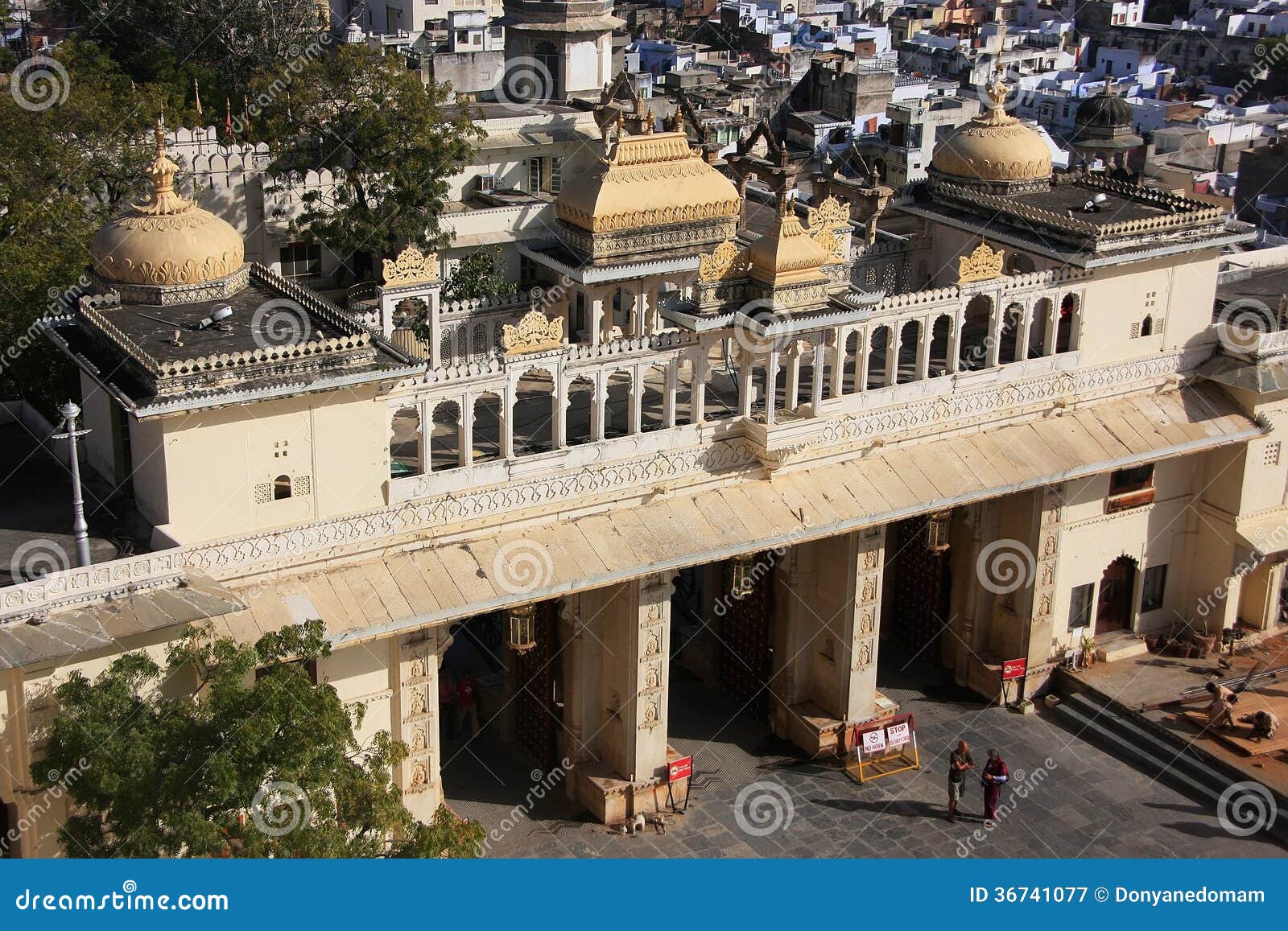 Main Gate of City Palace Complex, Udaipur, India Stock Image - Image of ...