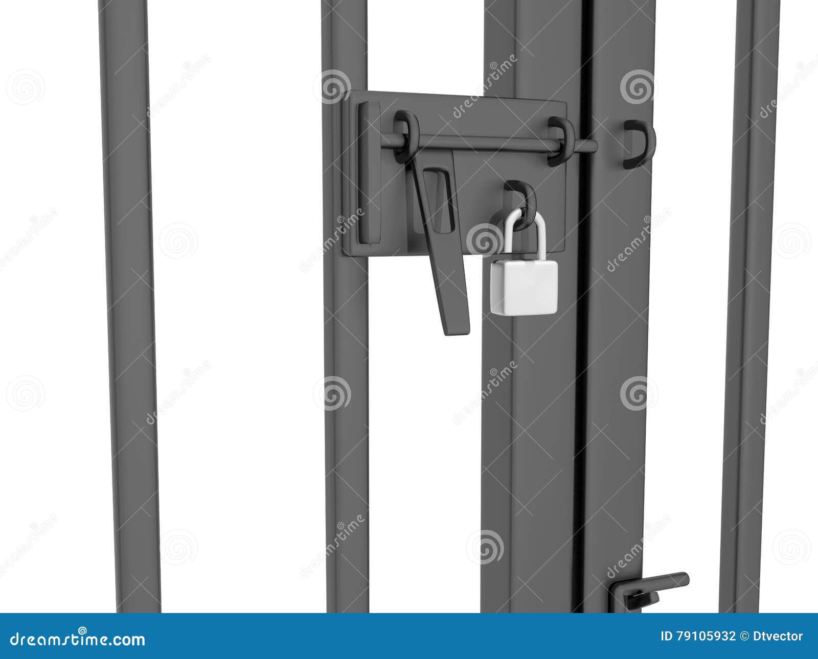 Main Gate Lock Royalty-Free Stock Photo | CartoonDealer.com #79104753