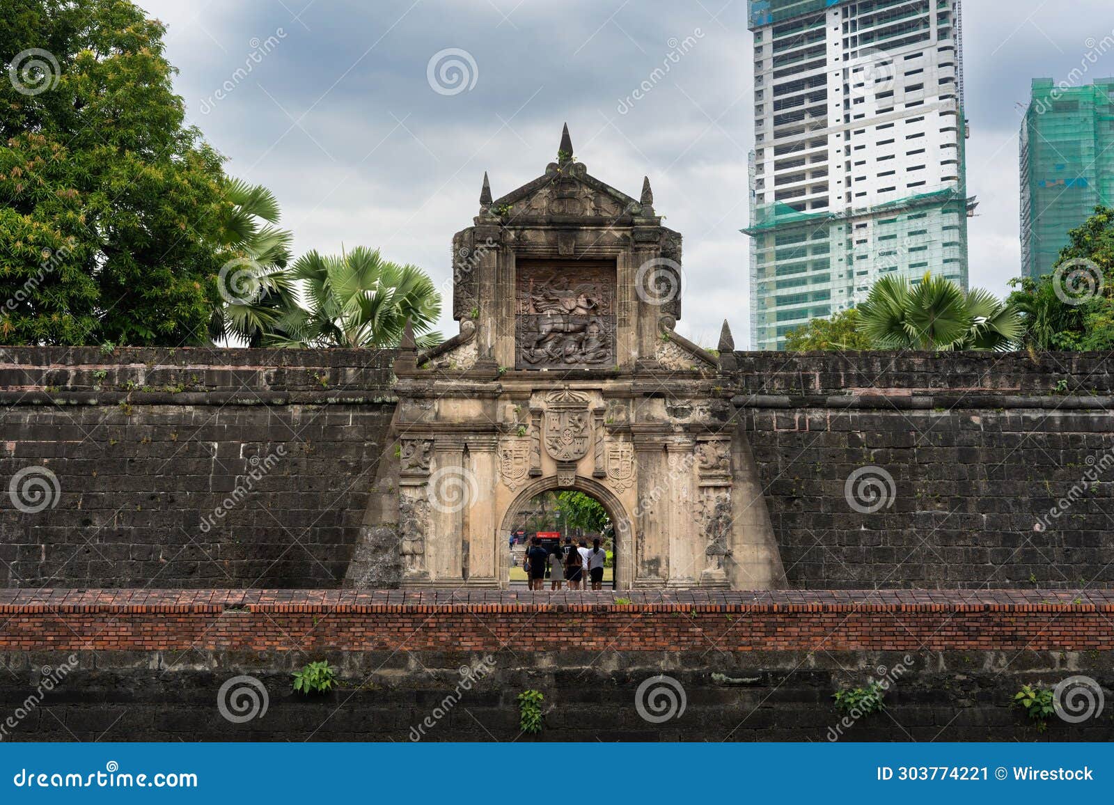 Main Gate of Fort Santiago, Manila, Philippines Stock Image - Image of ...