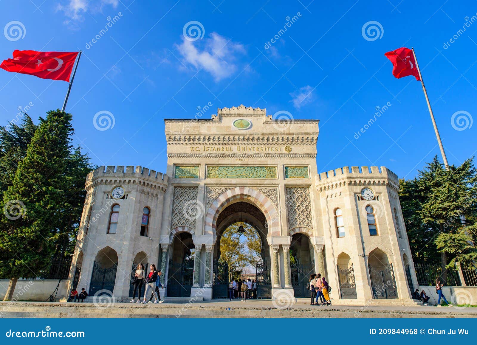 The Main Gate of Istanbul University in Istanbul, Turkey Editorial ...